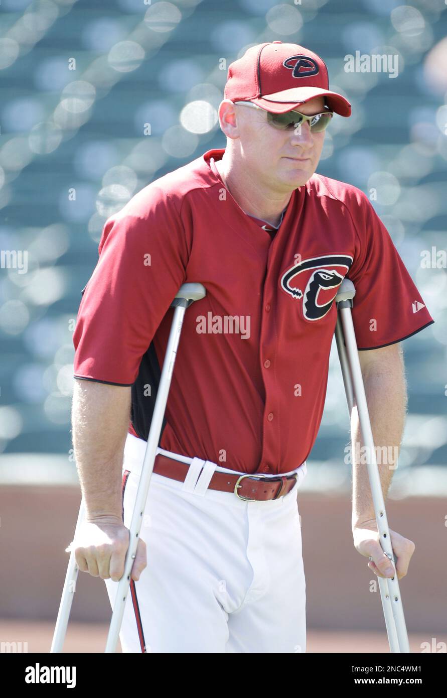 Arizona Diamondbacks third base coach Matt Williams before their spring ...