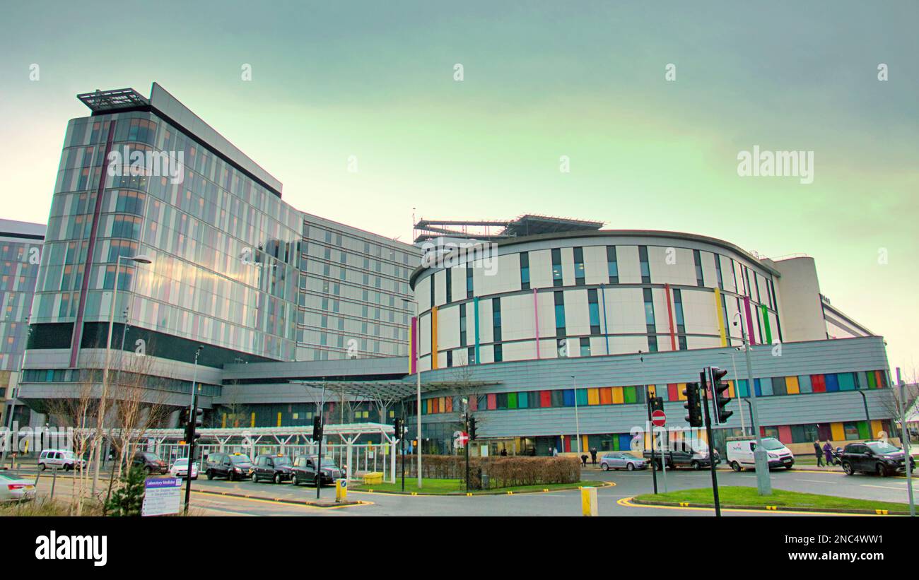 Glasgow, Scotland, UK 14th February, 2023. Queen Elizabeth University ...