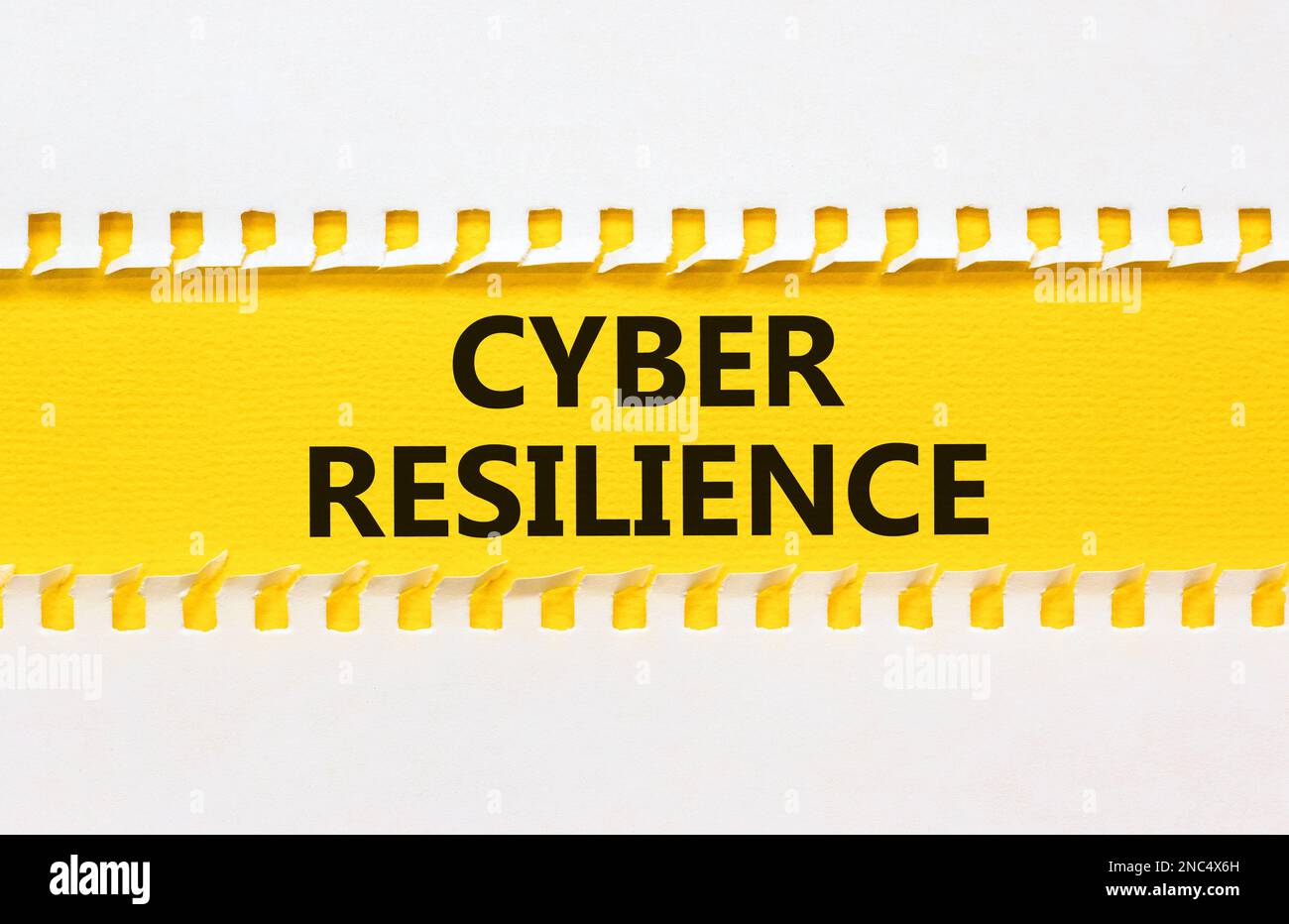 Cyber resilience symbol. Concept word Cyber resilience typed on yellow ...
