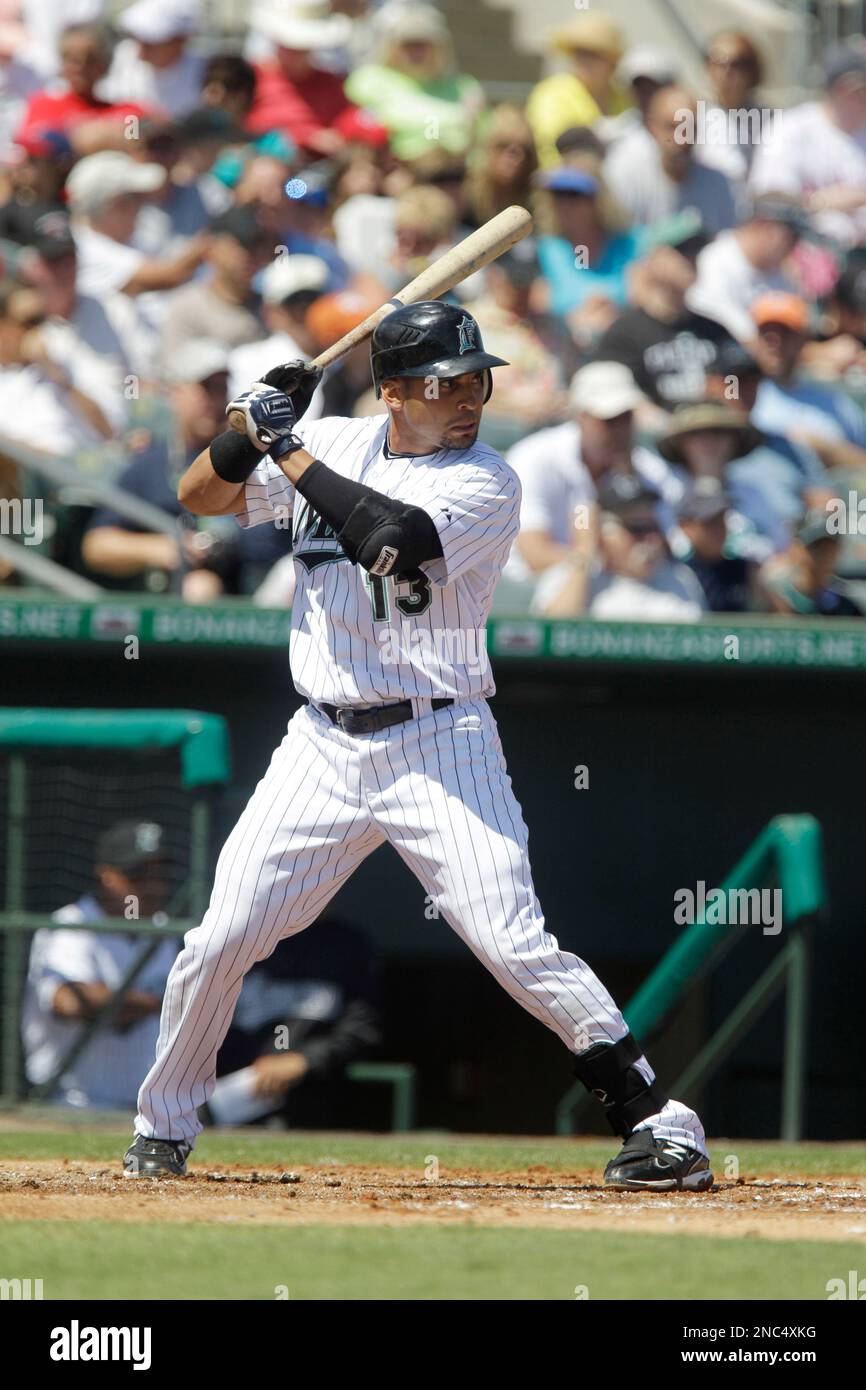Florida Marlins' Omar Infante (13) during a spring training baseball ...