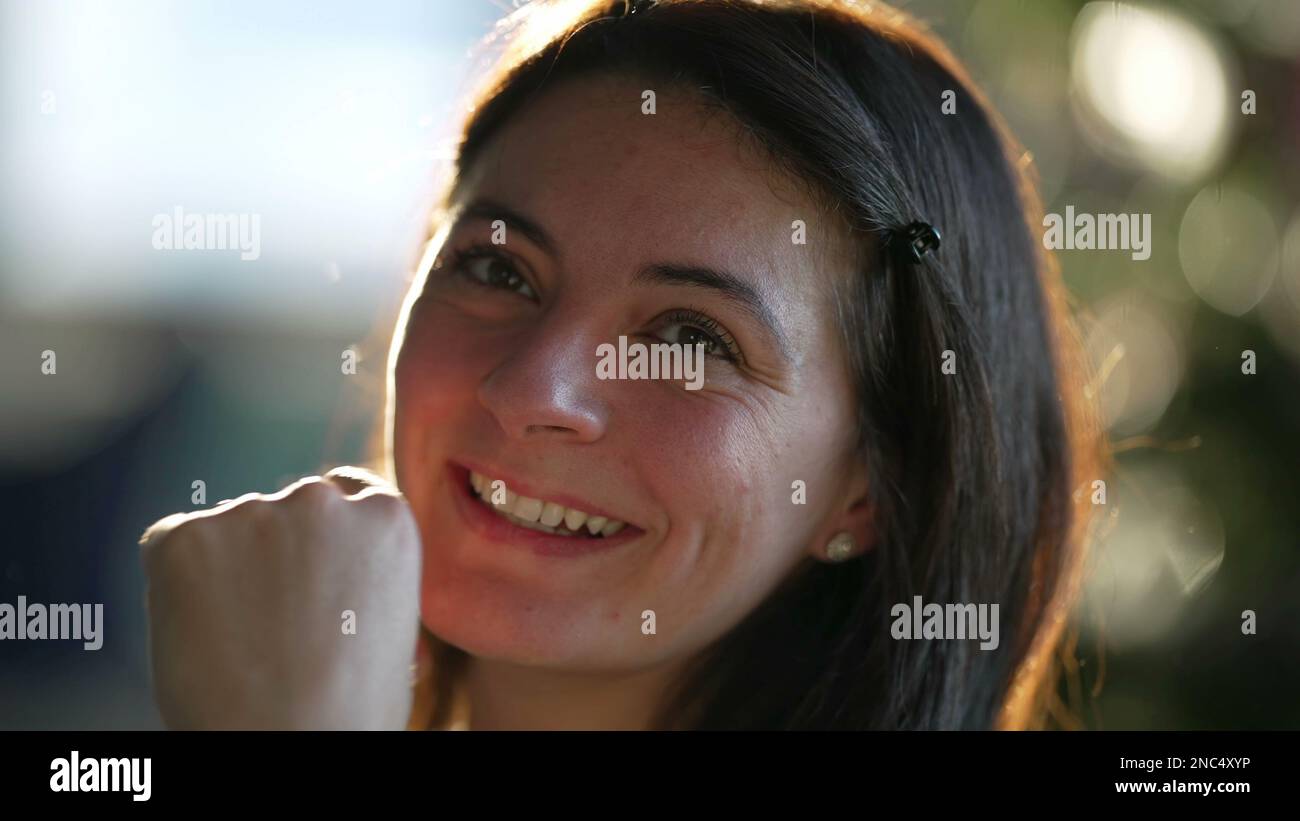 Woman 30s woman laughing and smiling. Female person authentic real life ...