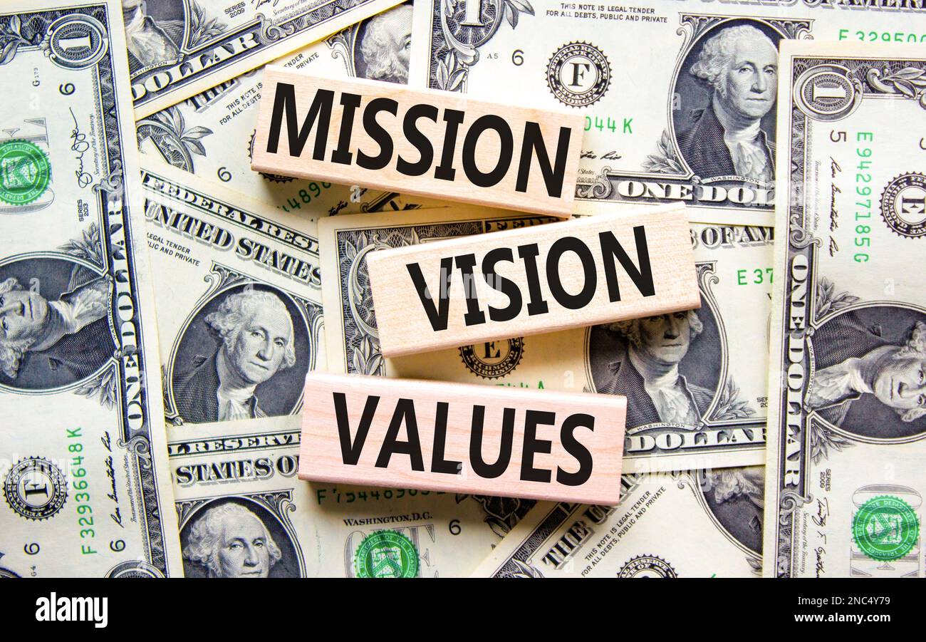 Mission vision values symbol. Concept words Mission Vision Values on ...