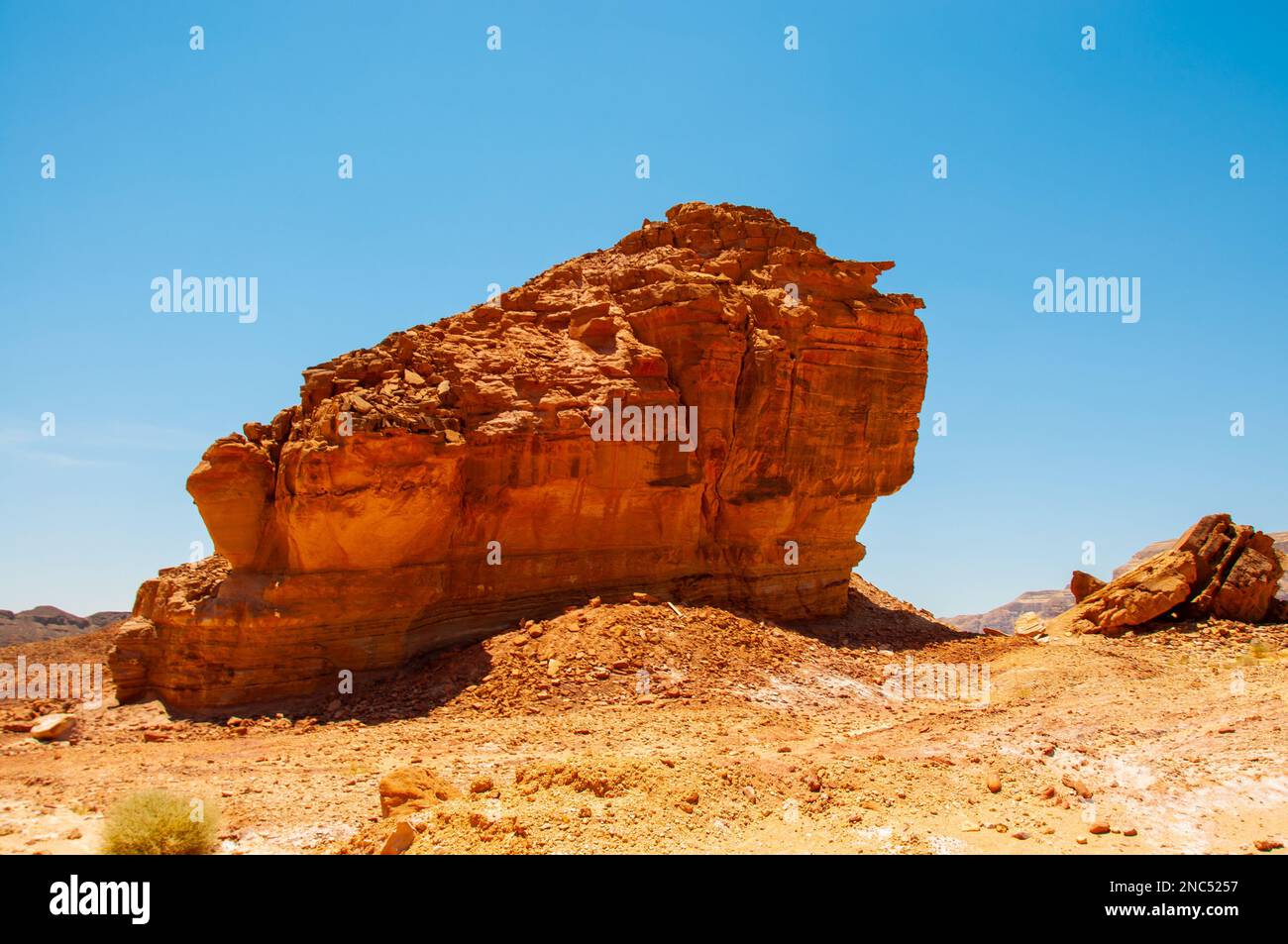 A huge rock in Timna Park, Israel Stock Photo - Alamy
