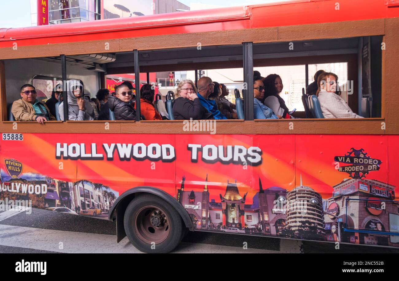 A Hollywood Tour bus. Hollywood, Los Angeles, California, United States ...