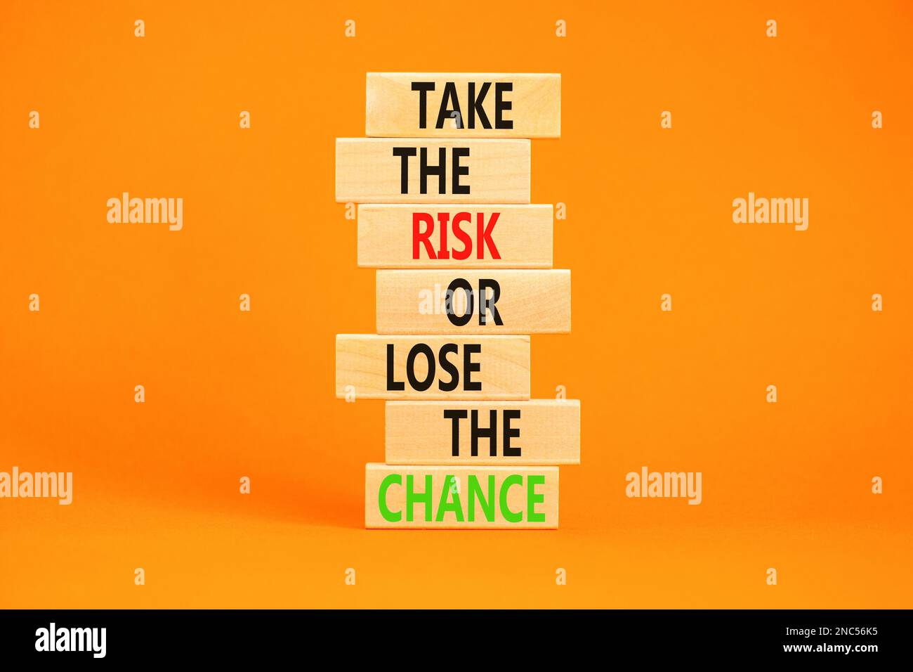 Risk or chance symbol. Concept words Take the risk or lose the chance ...