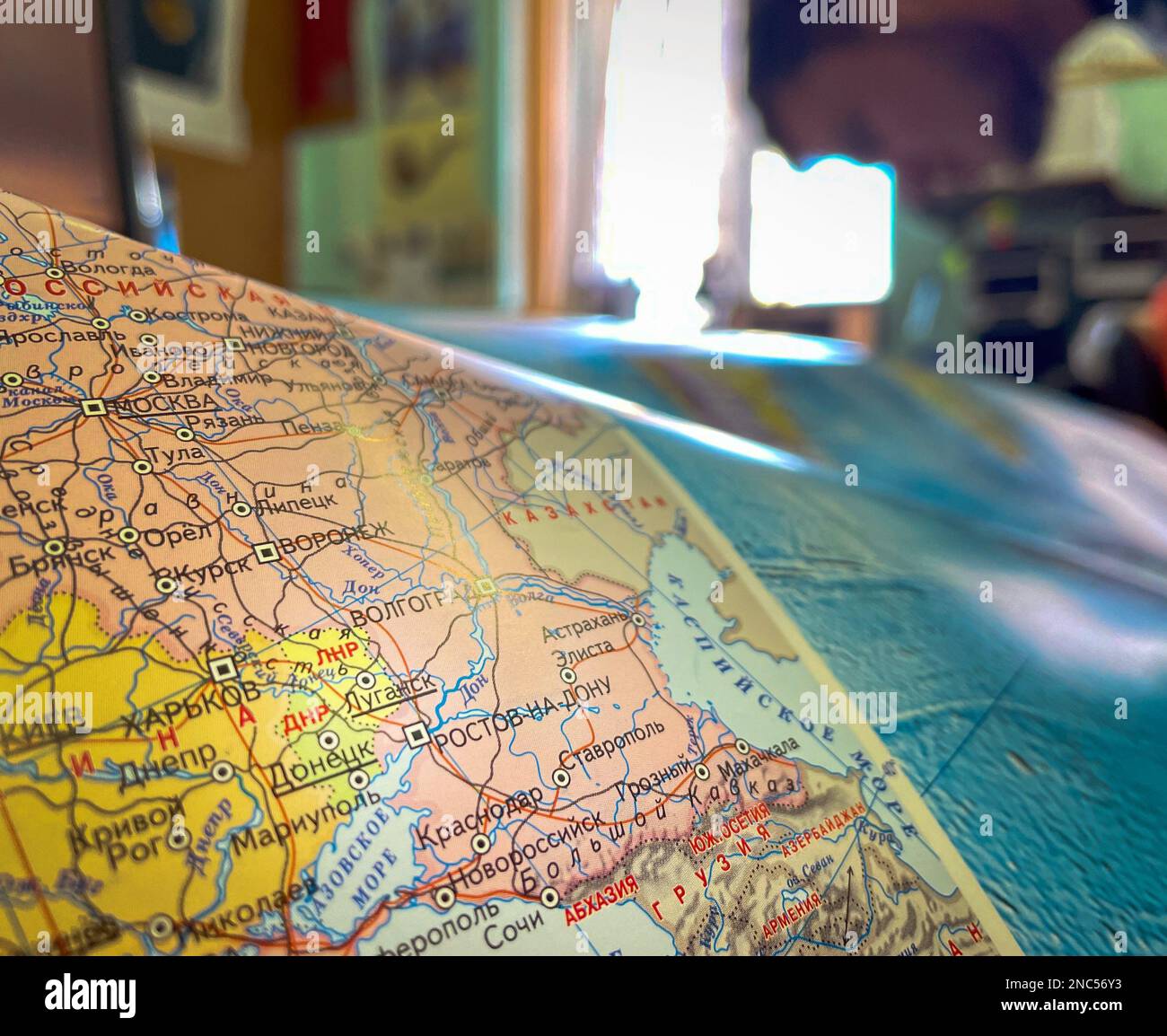 Genre photography. Political map of the world with territories annexed ...