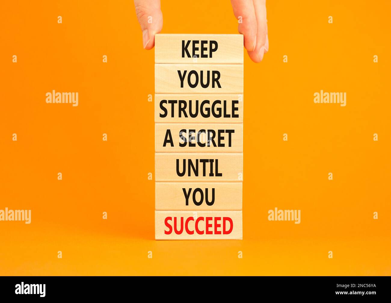 Keep secret symbol. Concept words Keep your struggle a secret until you ...