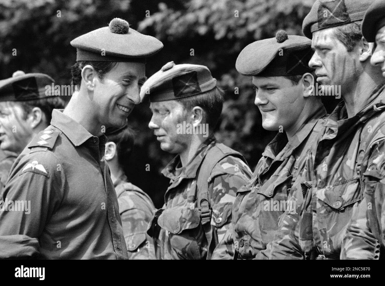 Great Britain’s Prince Charles visits the 1st Battalion the Gordon ...