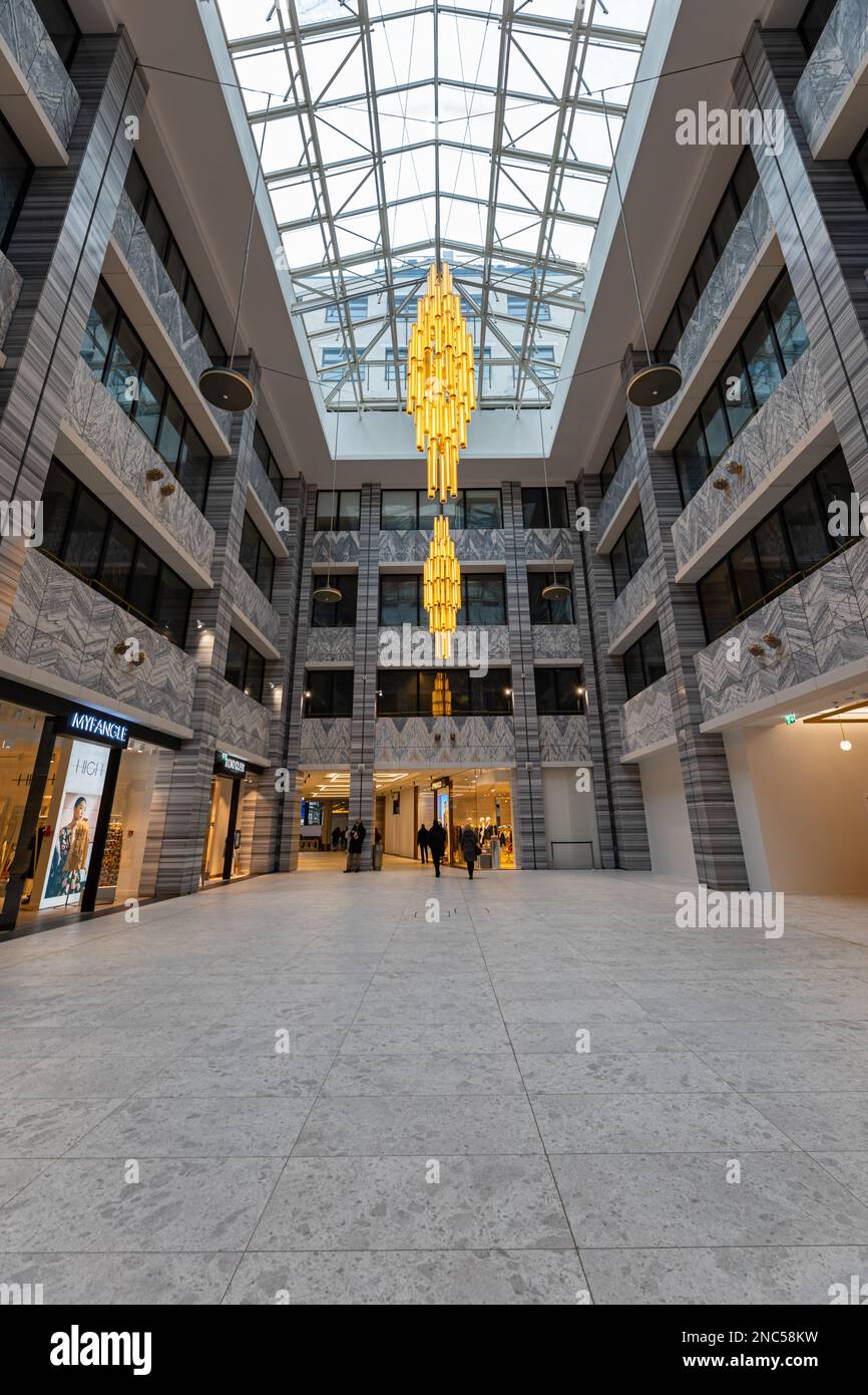 Wroclaw, Poland - April 2022: Beautiful renovated interior of Renoma ...