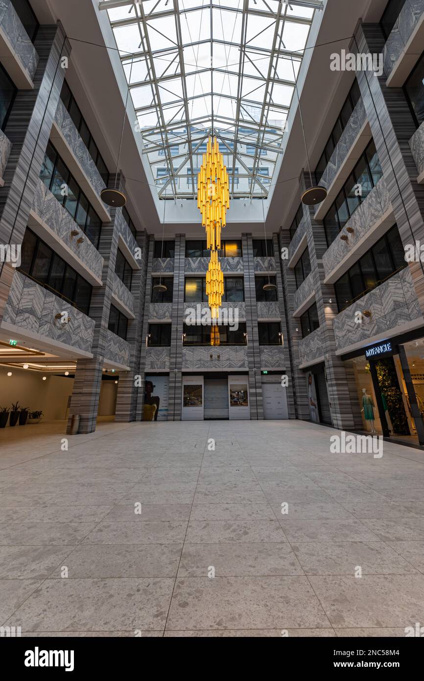 Wroclaw, Poland - April 2022: Beautiful renovated interior of Renoma ...