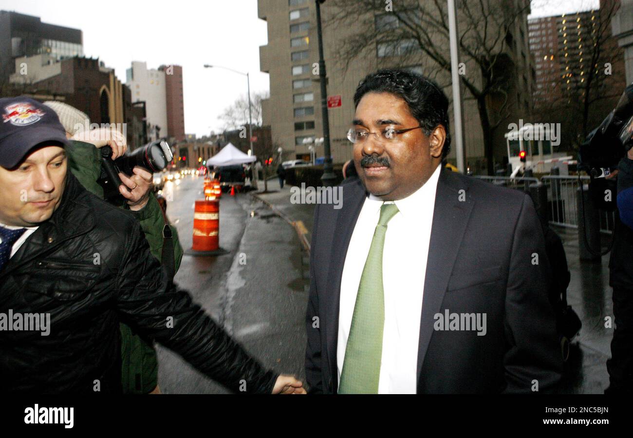 Raj Rajaratnam, former head of the Galleon Group hedge funds, leaves ...