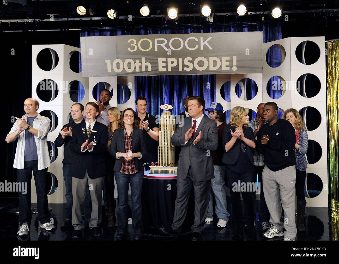 Cast members from the NBC's '30 Rock' television show, including front ...