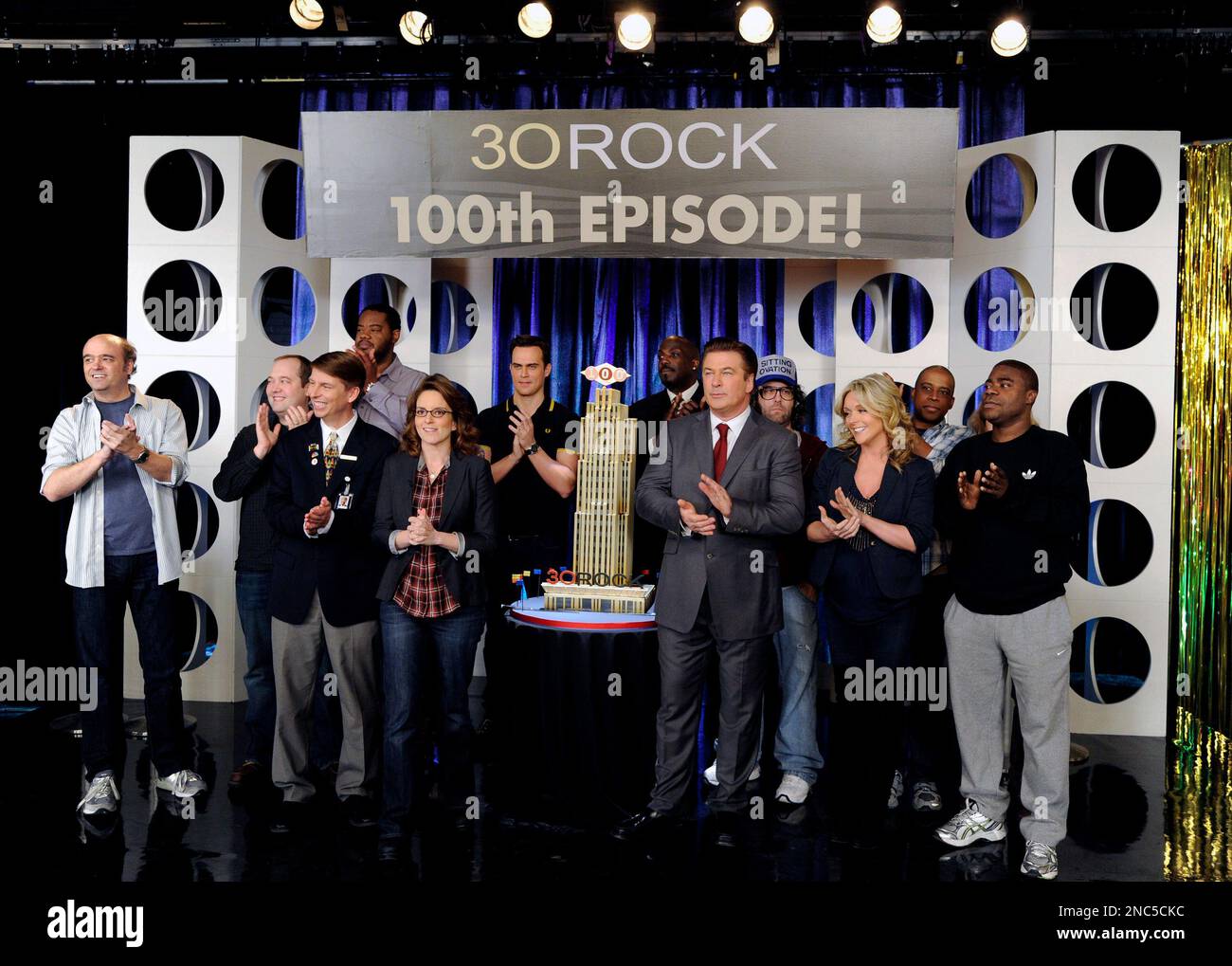 Cast members from the NBC's '30 Rock' television show, including front ...