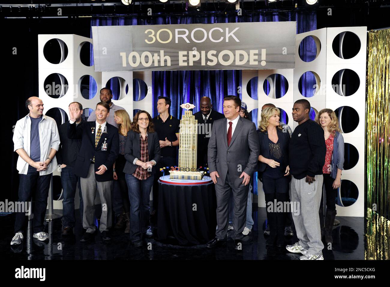 Cast members from the NBC's '30 Rock' television show, including front ...