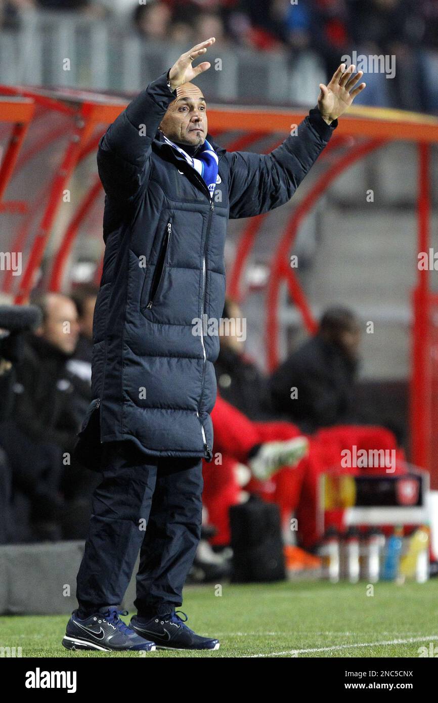 FC Zenit St. Petersburg's soccer coach Luciano Spalletti reacts during ...
