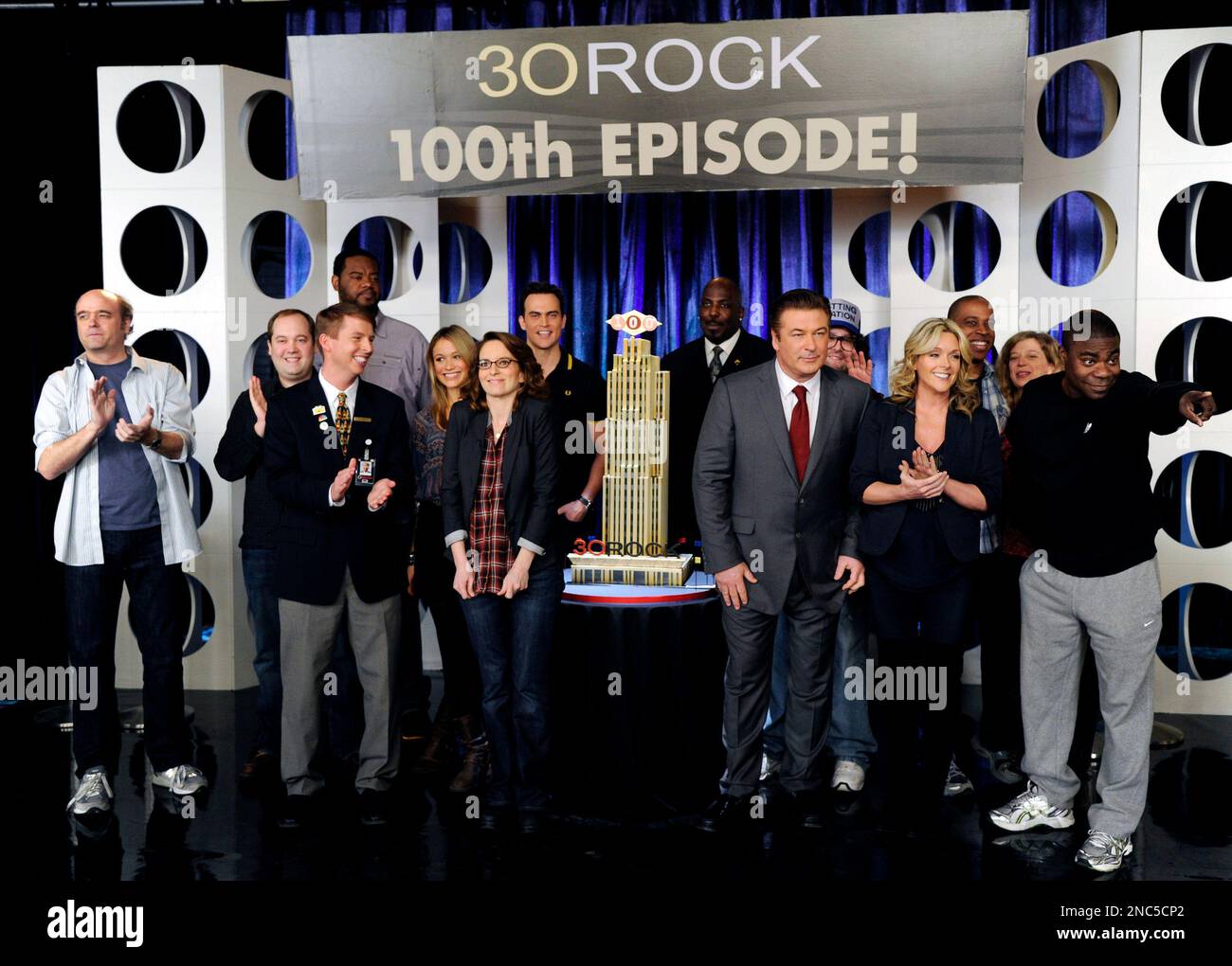 Cast members from the NBC's '30 Rock' television show, including front ...