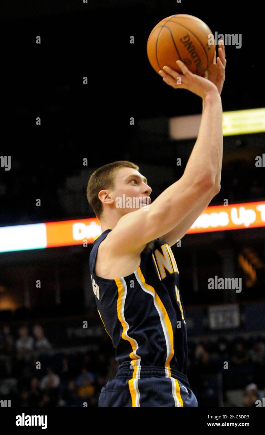 Indiana Pacers' Tyler Hansbrough in the second half of an NBA ...