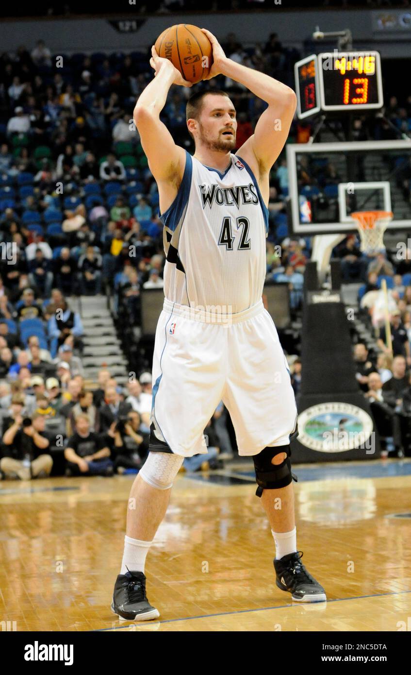 Minnesota Timberwolves' Kevin Love in the first half of an NBA ...