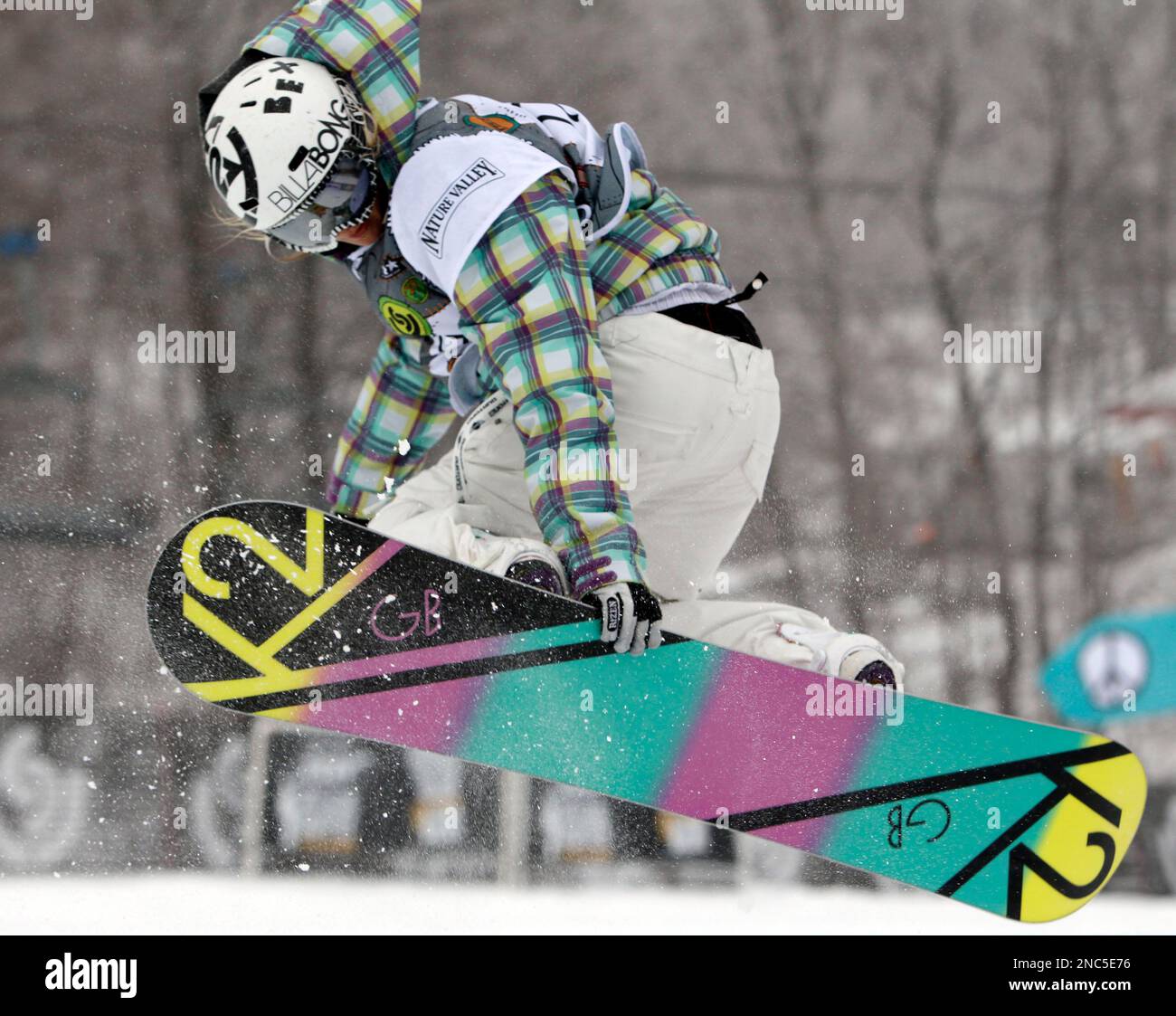 Rebecca Sinclair of New Zealand competes in the women's halfpipe ...