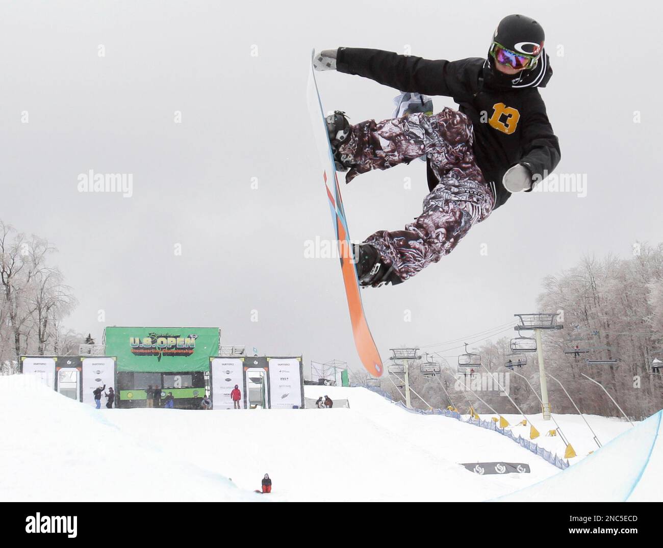 Taylor Gold of the United States, practices on the halfpipe for the U.S ...