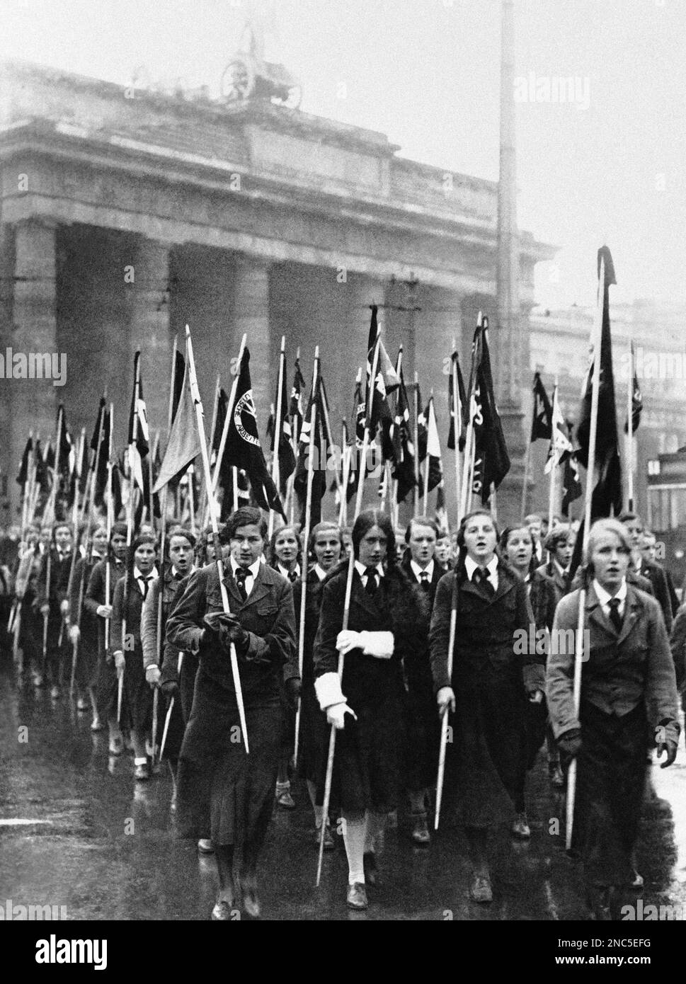 A memorial stone for the Hitler Youth girl Erica Jordan, who was killed ...