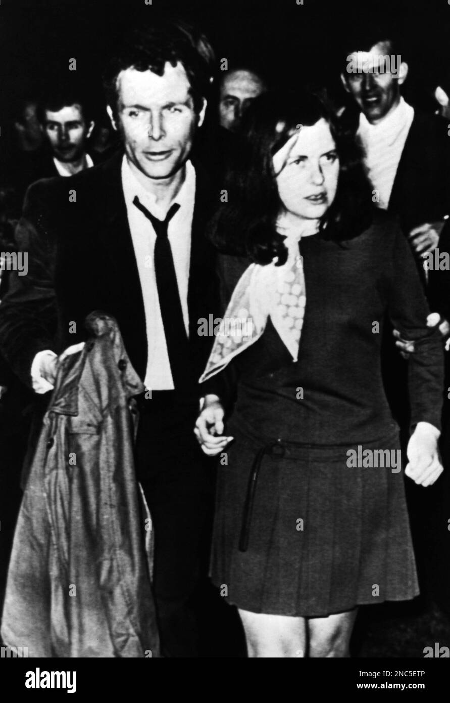 Bernadette Devlin, 21-year-old student civil rights militant, standing ...