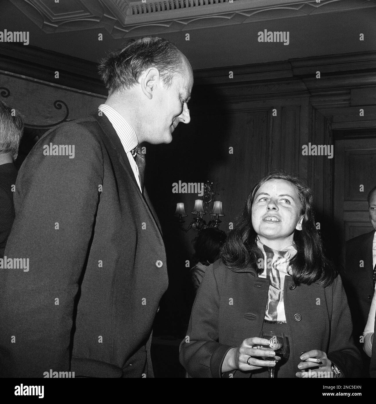 Bernadette Devlin, 22-year-old Ulster Member of Parliament, chats with ...