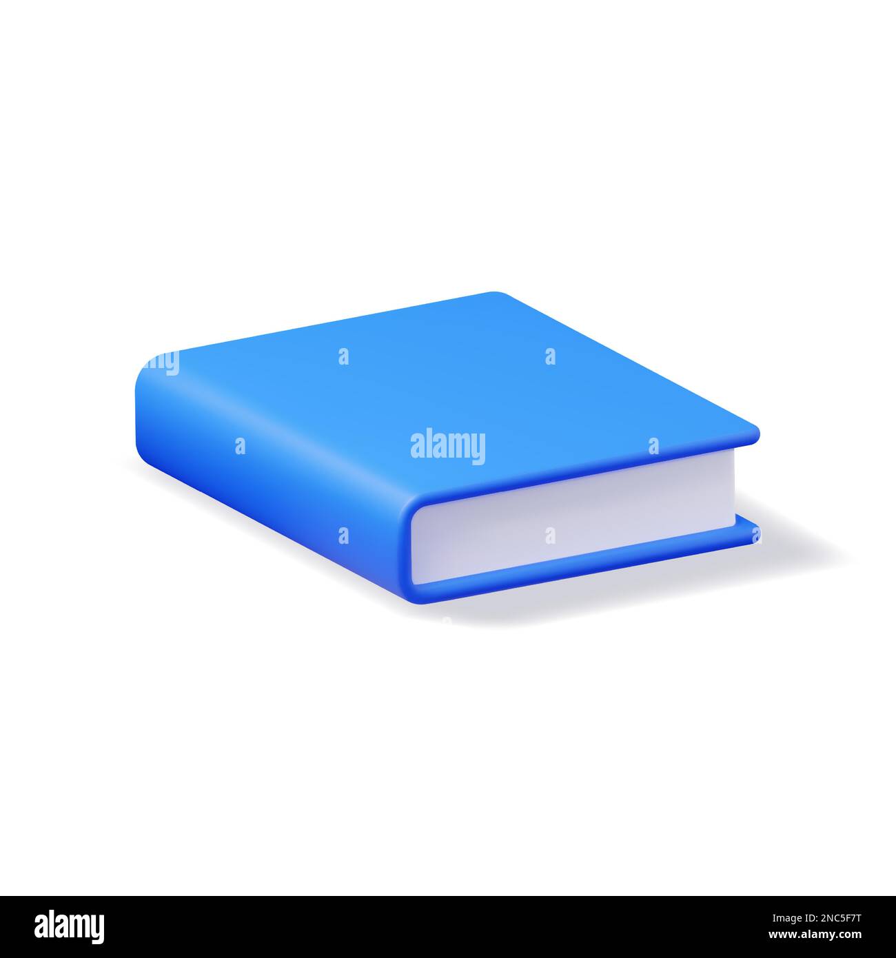 3D Closed Book Isolated on White Background Stock Vector Image & Art ...