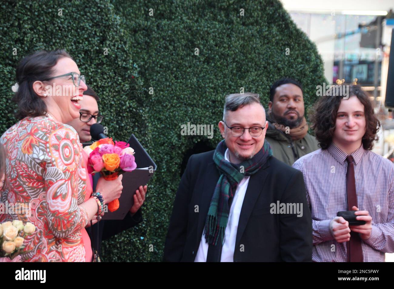New York, USA. 14th Feb, 2023. Rachel Federman and Alexandre Perez at ...