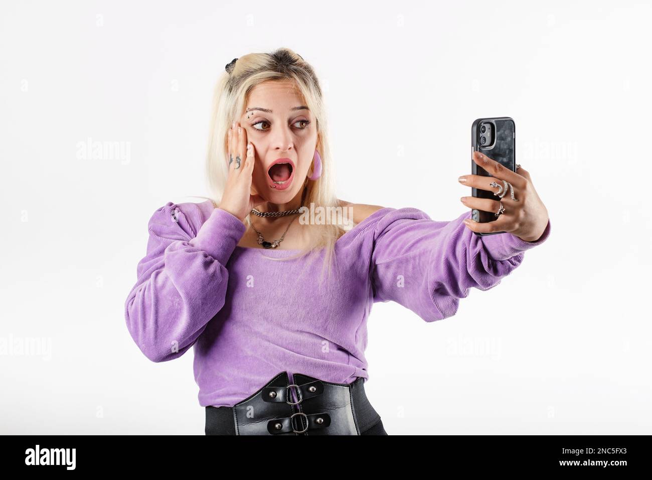 Talk to the hand pose hi-res stock photography and images - Alamy