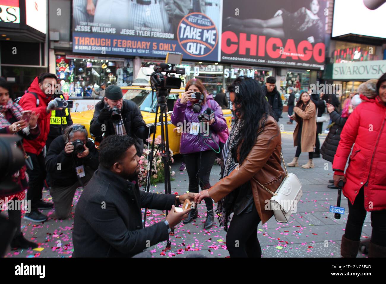 New York, USA. 14th Feb, 2023. David Machando and Sarah Persaud at ...