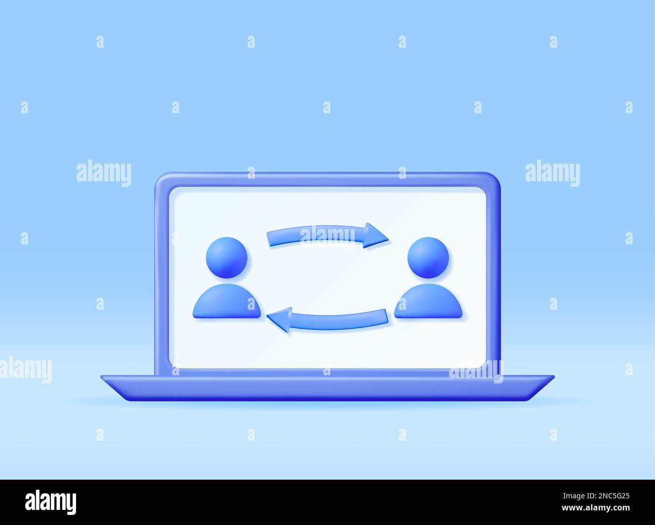 Work synchronization Stock Vector Images - Alamy