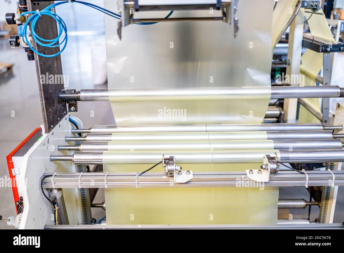production of plastic bags in the factory Stock Photo - Alamy
