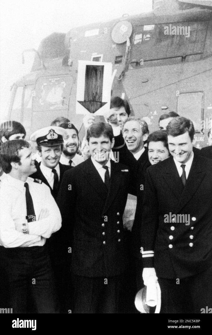 Prince Andrew arrowed by one of his colleagues from 820 Naval Air ...