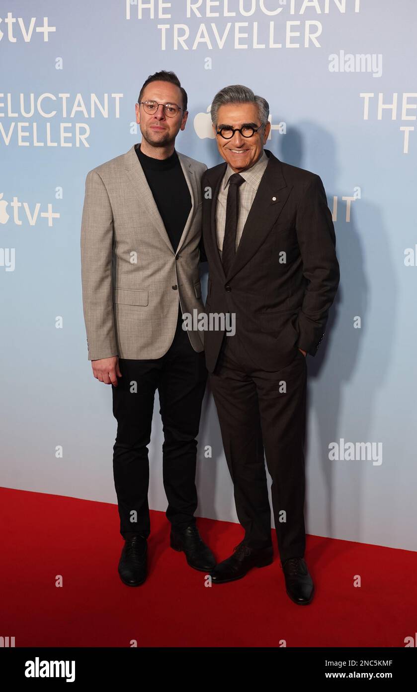 David Brindley (left) and Eugene Levy attends the European premiere for ...