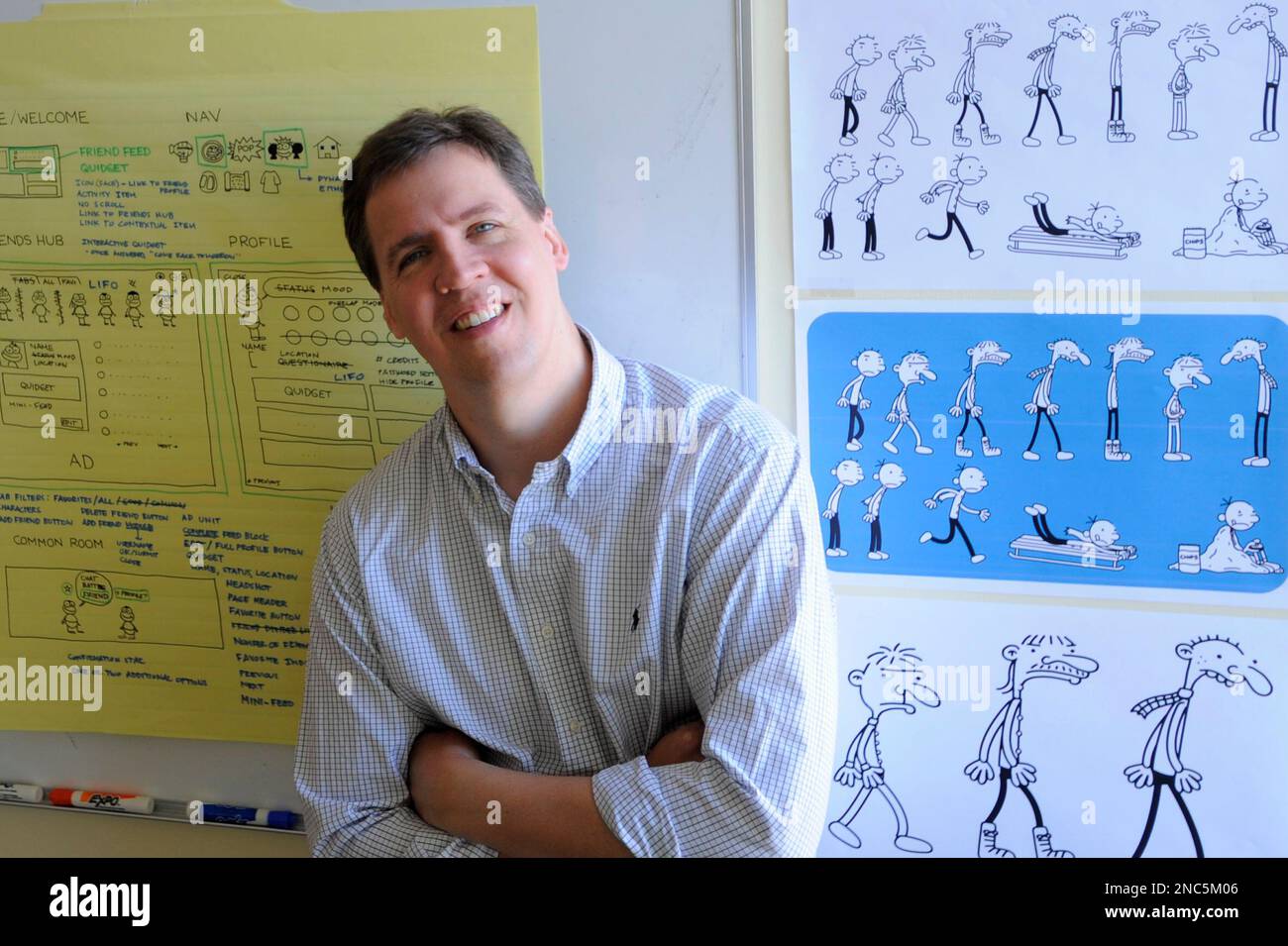 In this March 1, 2011 photograph, Jeff Kinney, author of the children's ...