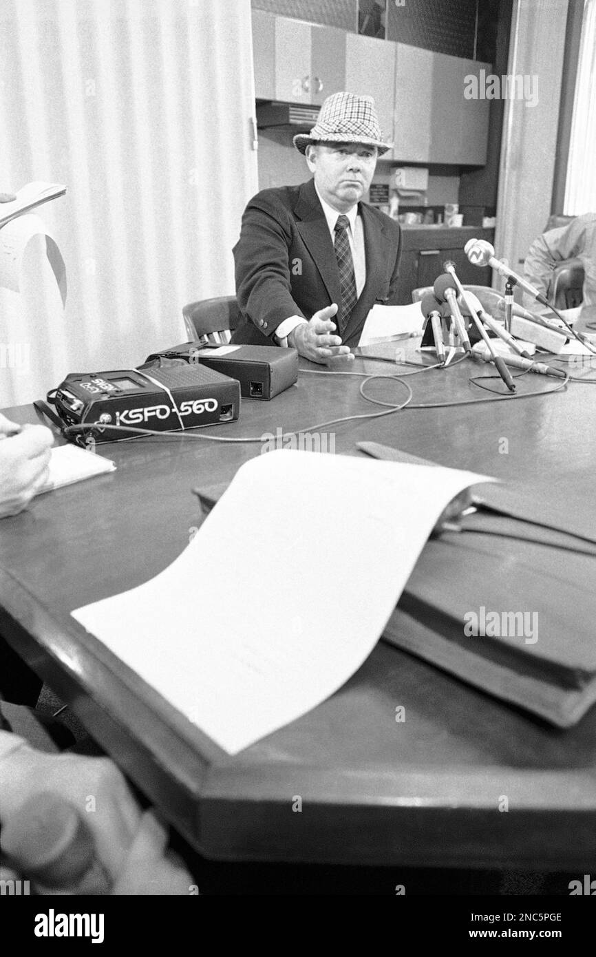 Sitting communication microphone the media authority hi-res stock ...