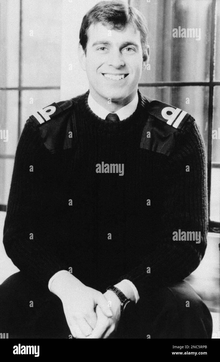 Britain’s Prince Andrew in 1984. (AP Photo Stock Photo - Alamy