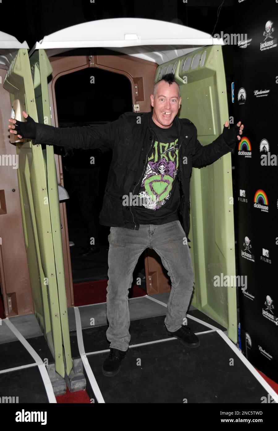 Ehren McGhehey arrives to celebrate the launch of the Jackass 3 Blu-Ray ...