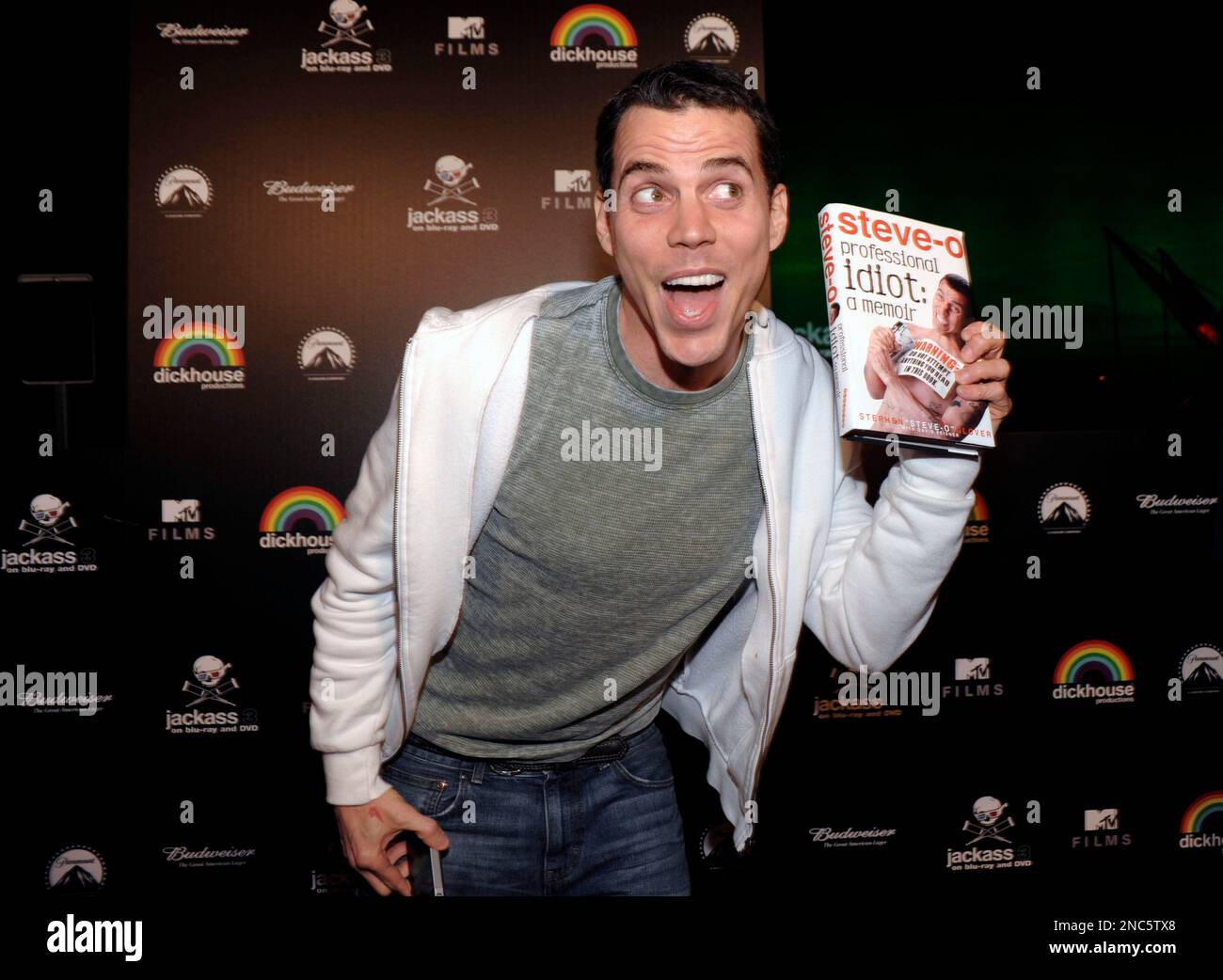 Steve "Steve-O" Glover celebrates the launch of the Jackass 3 Blu-Ray ...