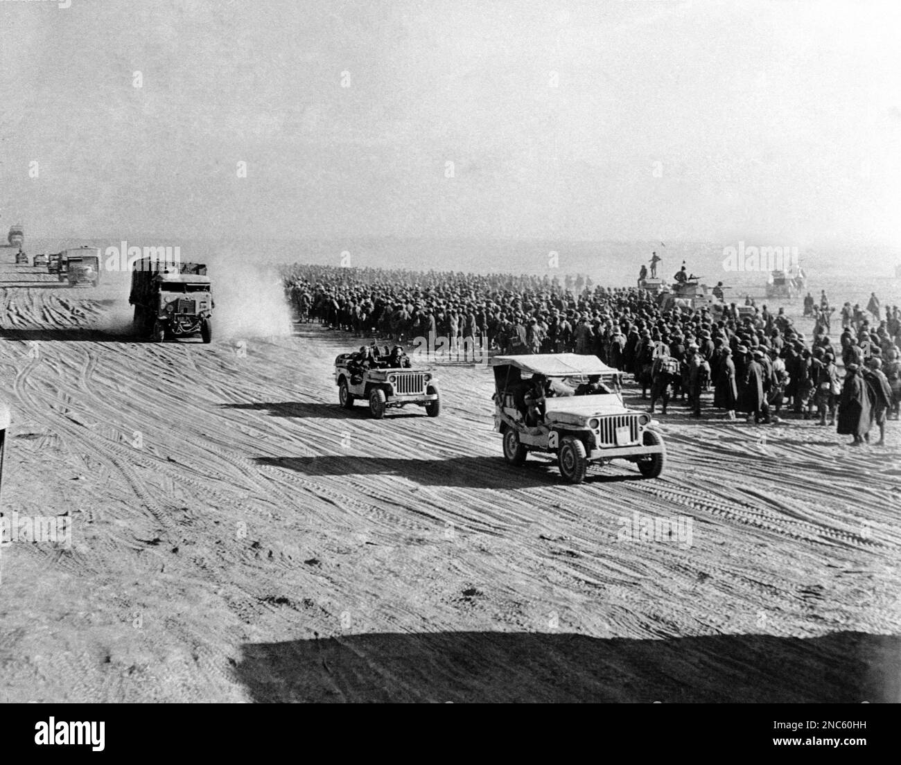 The British advance into Libya goes on. Only remnants of the German ...