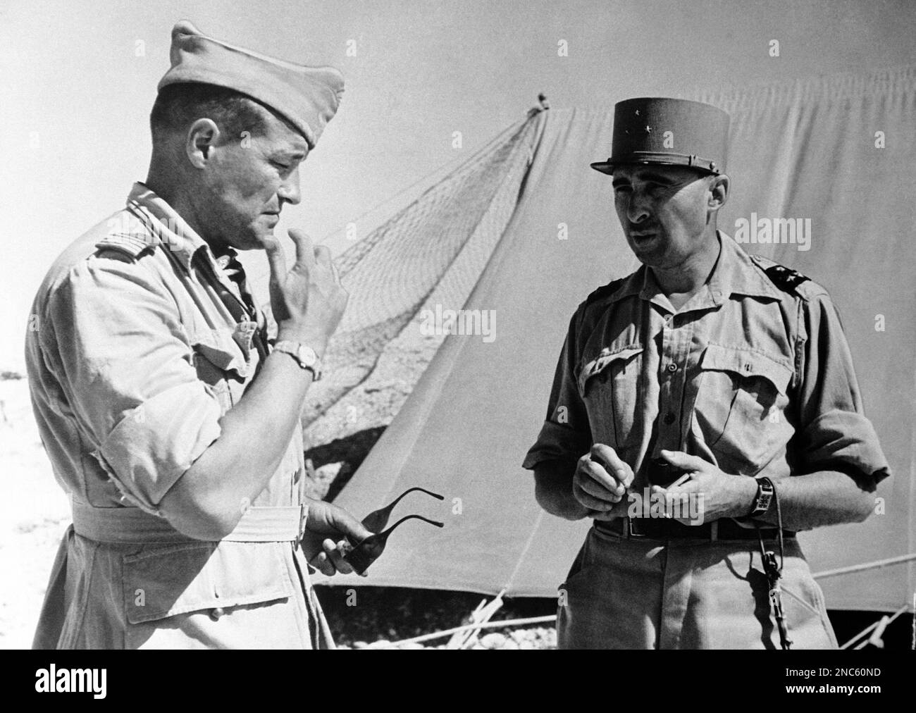General Edgard de Larminat, Commander of the Fighting French forces in ...