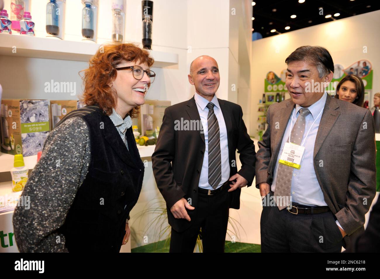Soda Stream CEO Daniel Birnbaum and Susan Sarandon at the Soda Stream ...