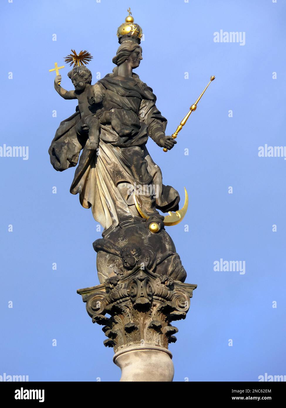 Marian Column, Mariánský sloup, Dolni namesti (Lower Square), Olomouc ...