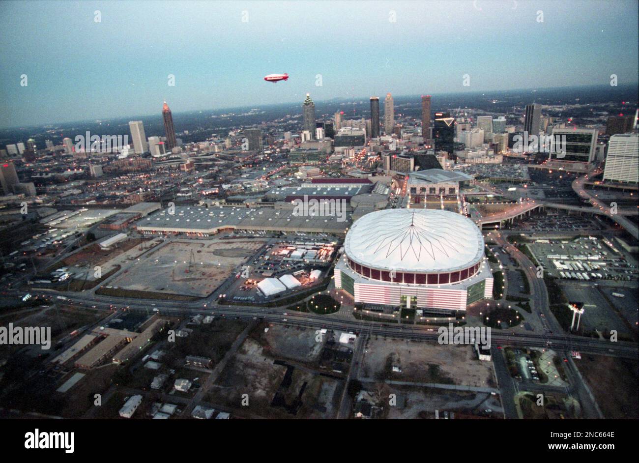 "Atlanta: Downtown Atlanta is aglow as Super Bowl XXXIV festivities get ...