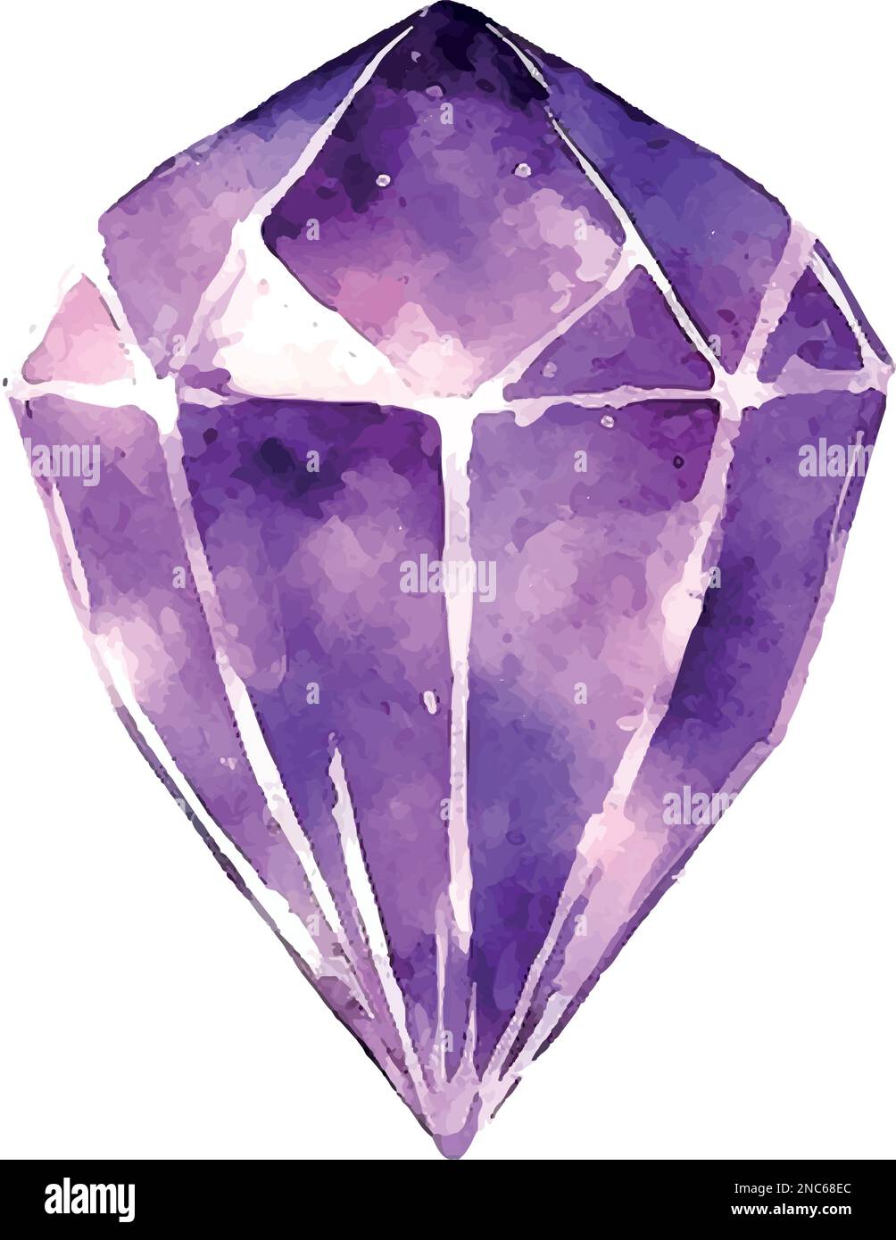 Crystal rock, red, white background Stock Vector Images - Alamy