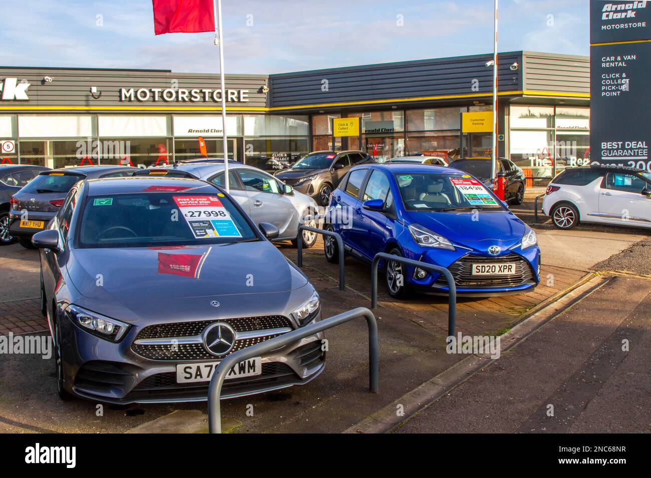 2020 Grey Mercedes-Benz A 200 AMG Line Auto, & 2019 Blue MG ZS Excite ...