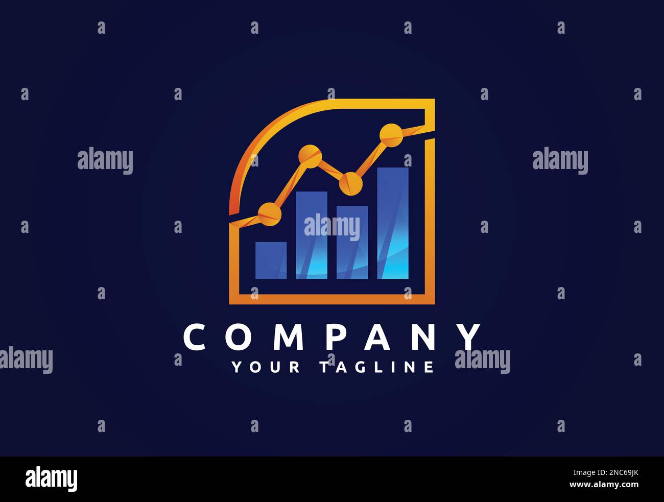 Accounting financial gradient logo, Financial Advisors logo design ...