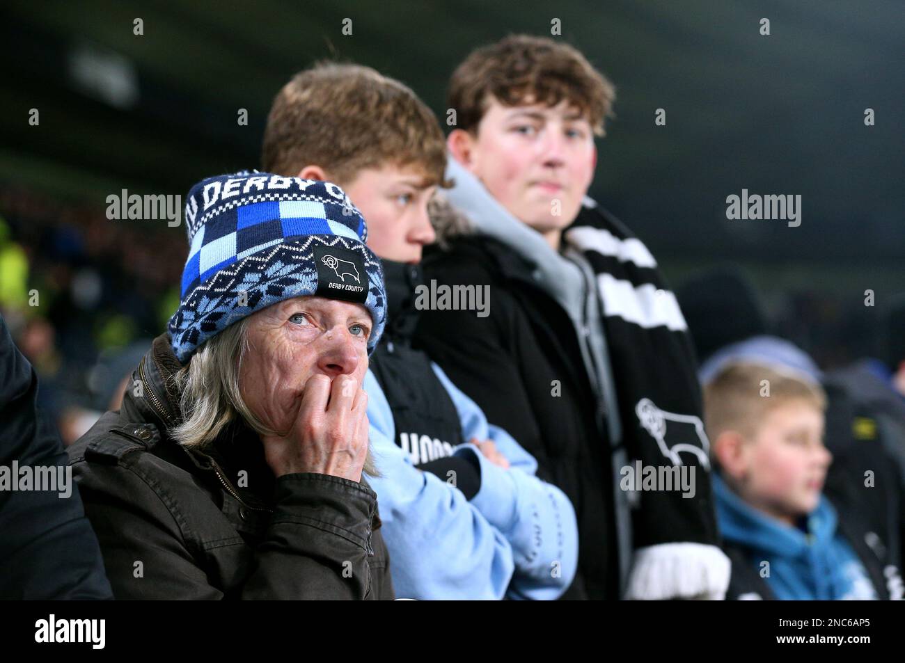 Derby County fans in the stands ahead of the Sky Bet League One match ...