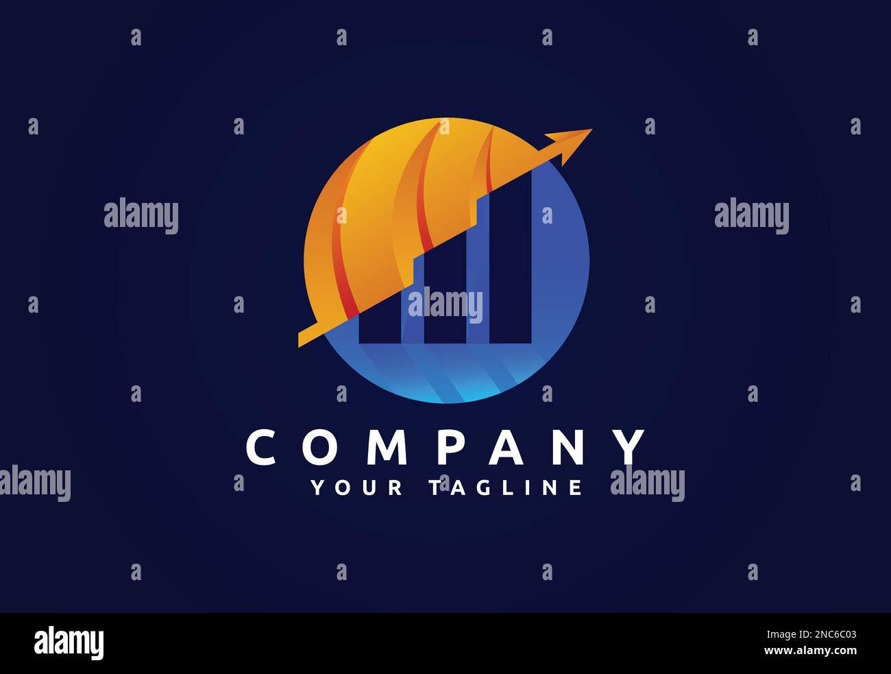 Accounting financial gradient logo, Financial Advisors logo design ...